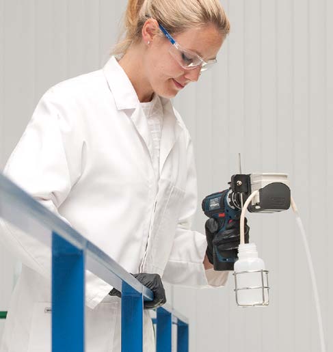 Power sampler for liquids